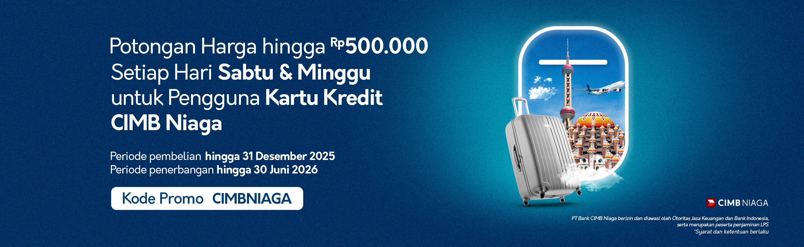 PROMO SPESIAL CIMB NIAGA: EKSTRA DISKON SETIAP AKHIR PEKAN! - Garuda ...